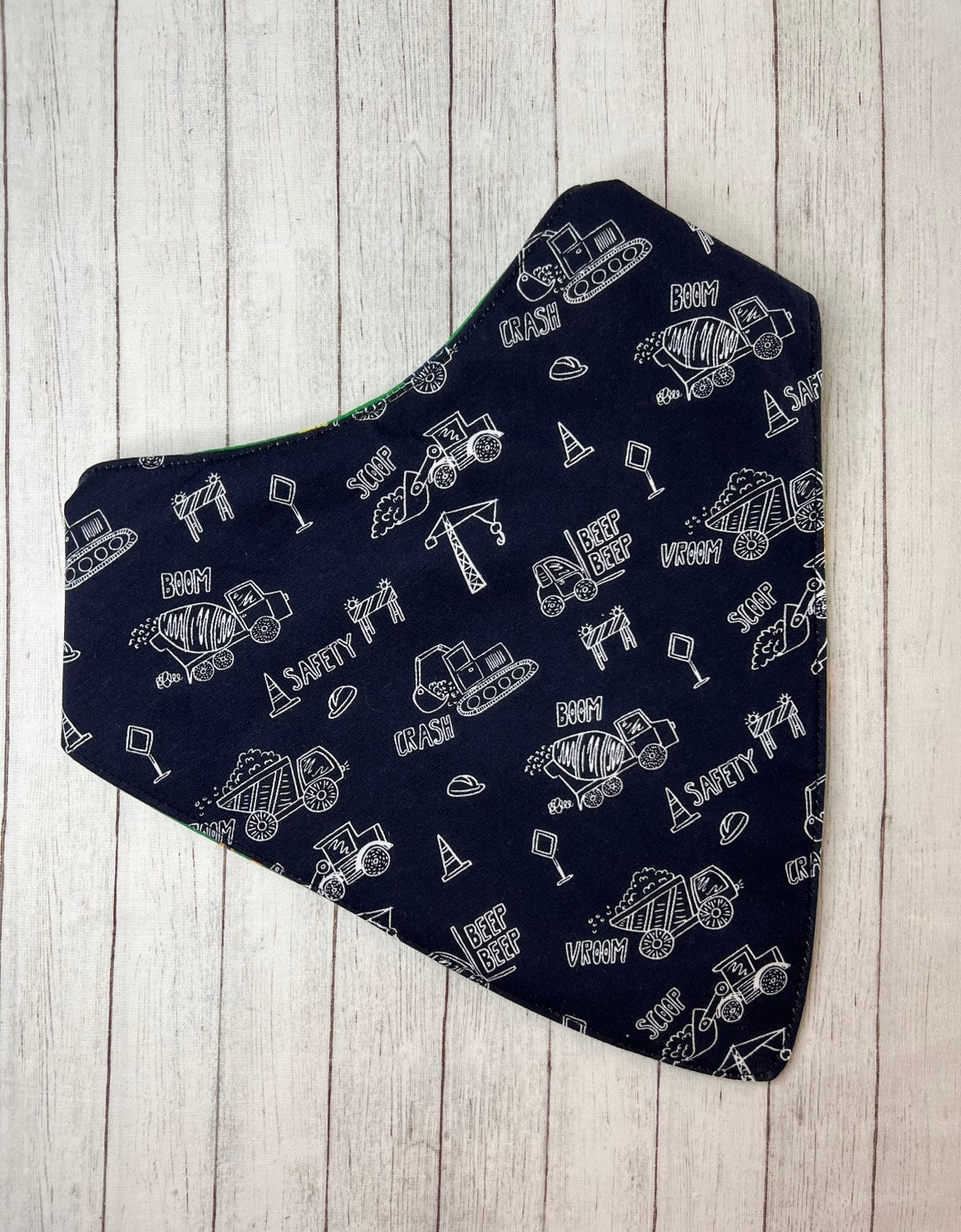 Big Boy Bandana Bib Waterproof Special Needs Bib Teen Construction ...