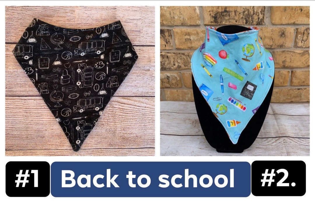 Bandana Bib Waterproof Special Needs Big Kid Teen Back to School School ...
