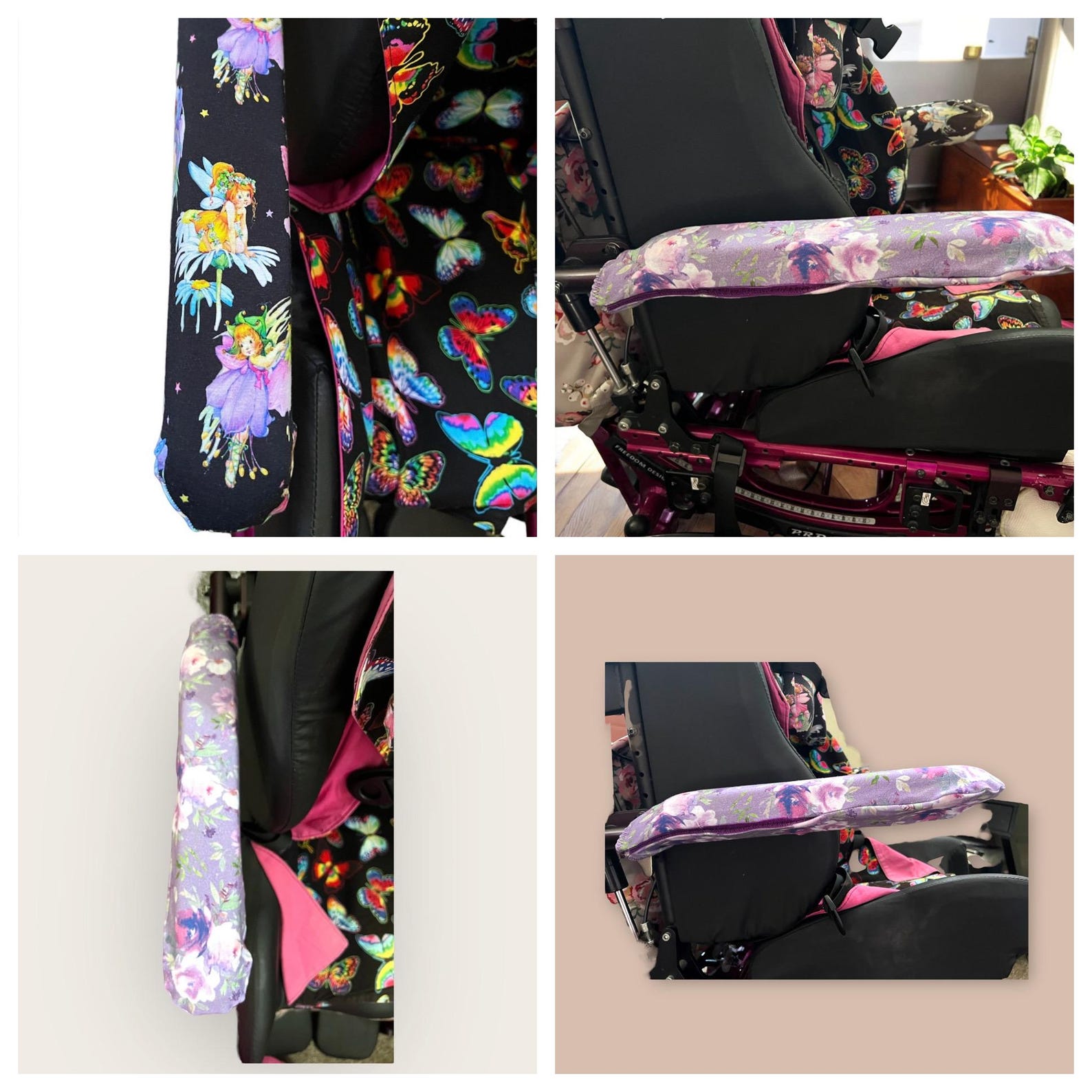 Wheelchair Headrest System “eye2eye” /chin Block/ Armrest Soft Slip on ...