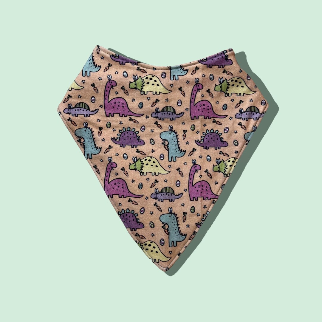 Easter Dinosaurs Bandana Bib Waterproof Big Kid Teen Special Needs Bib ...