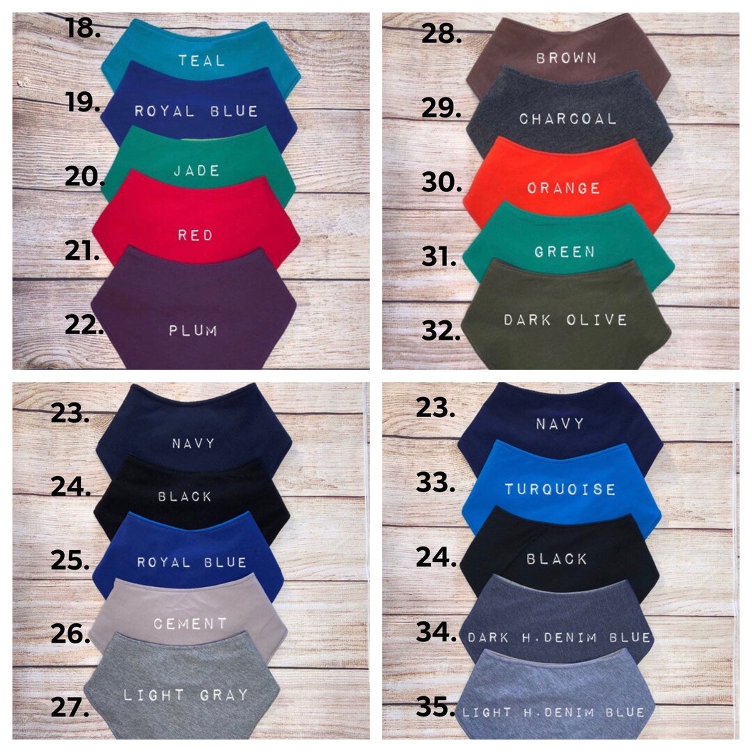 1 Adult Bandana Bib Waterproof Adult Dignity Scarf Soft Extra Large ...