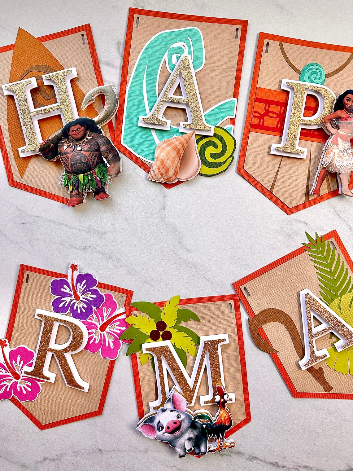 Moana Birthday Banner | Party Banner | Custom Banner | Disney ...
