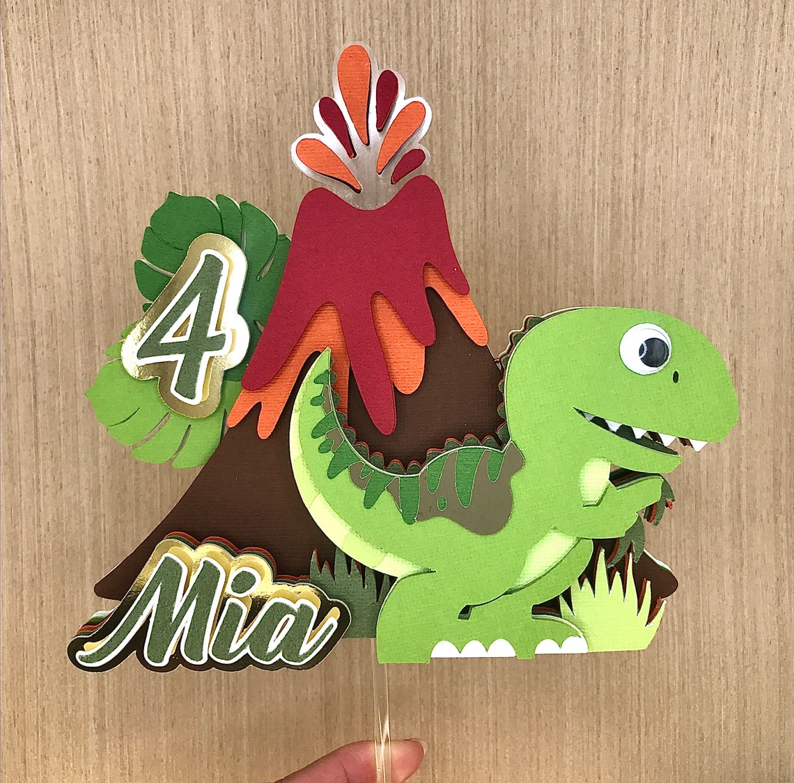 Dinosaur Cake Topper T-rex Cake Topper Birthday Cake - Etsy