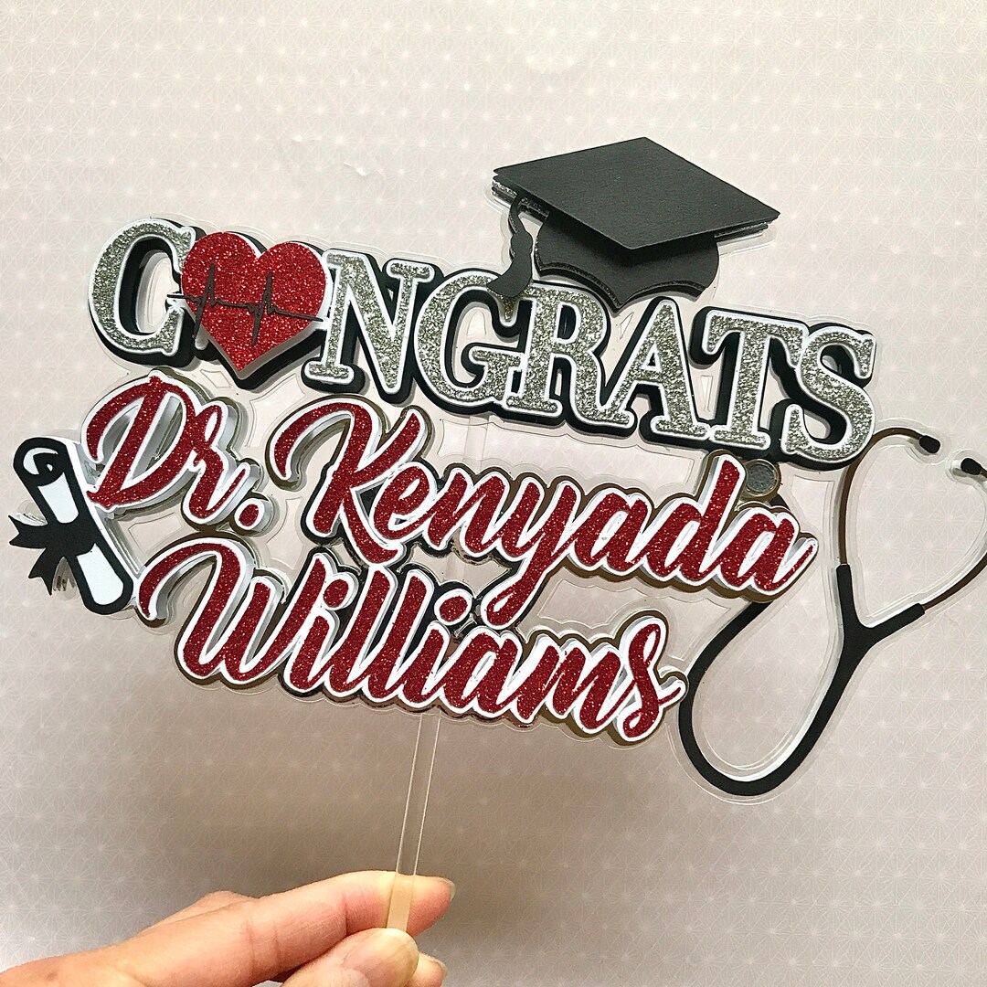 Doctor Graduation Cake Topper | Graduation Cake Topper ...