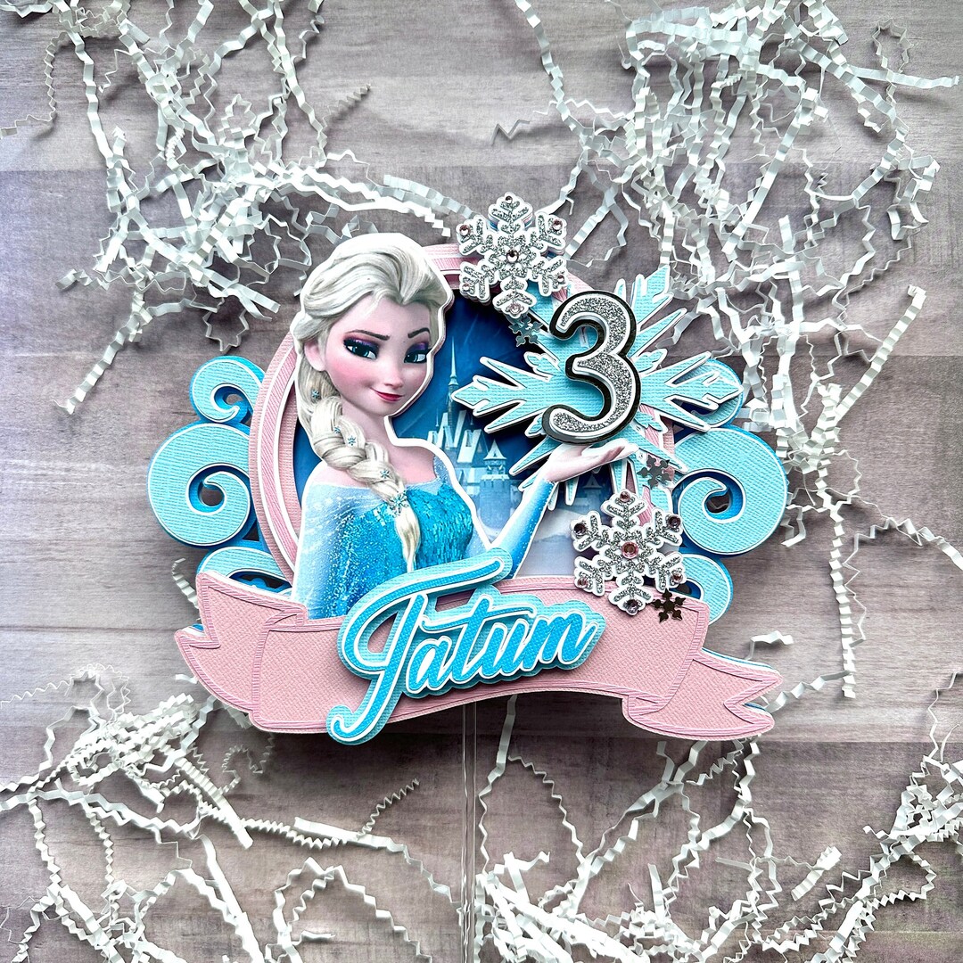 Elsa Cake Topper | Frozen Birthday | Disney Elsa Cake Topper | Frozen ...