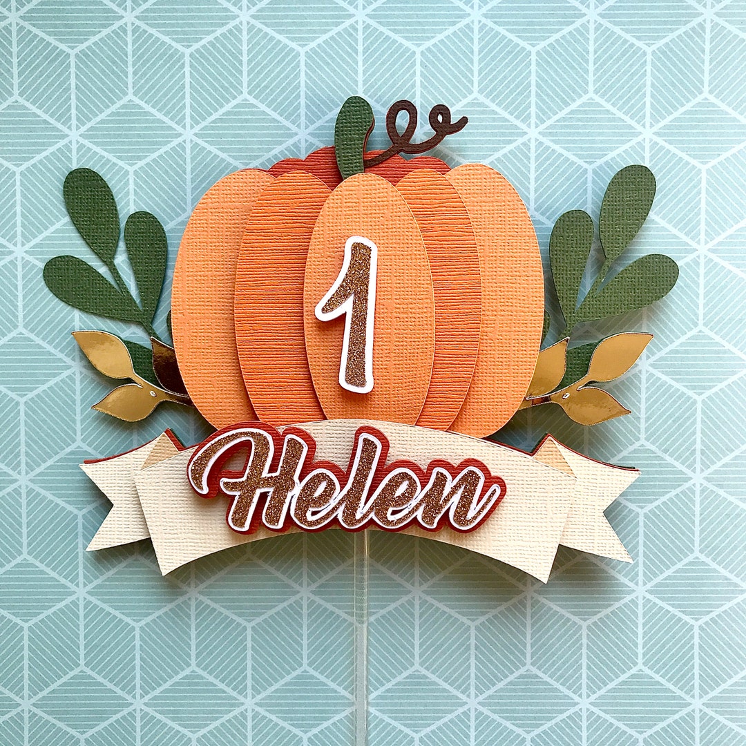 Little Pumpkin Cake Topper | Pumpkin Cake Topper | Pumpkin Decor | Fall ...