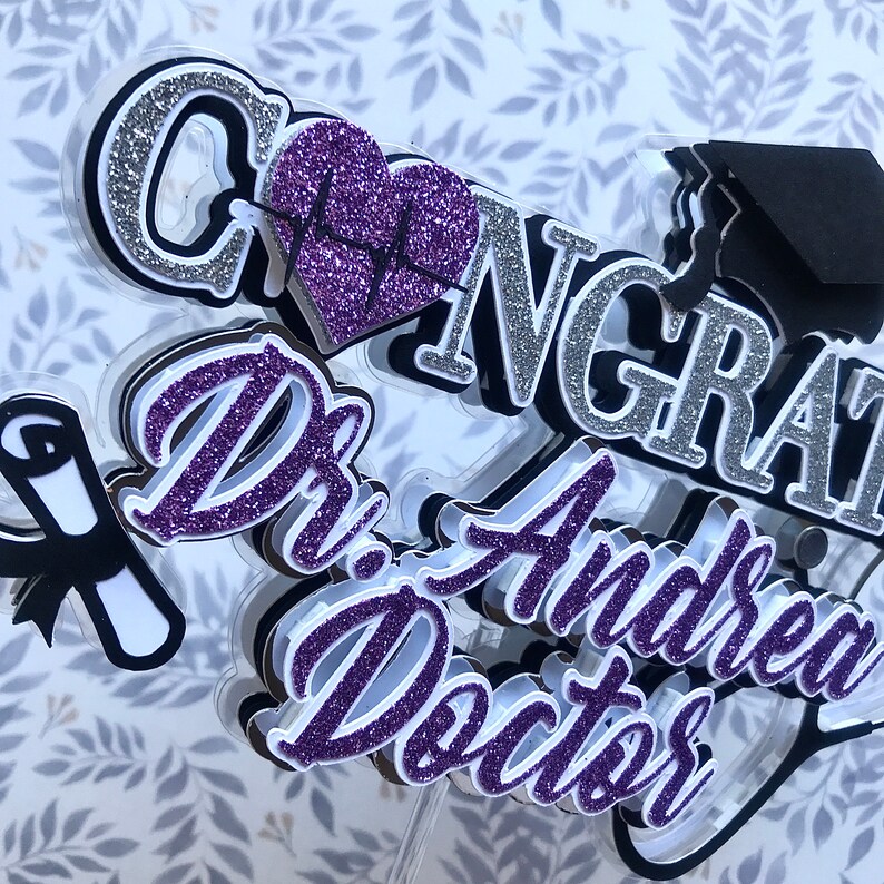 Doctor Graduation Cake Topper | Graduation Cake Topper ...