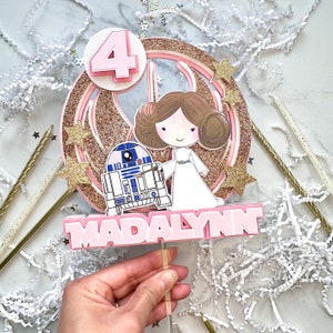 Princess Leia Cake Topper | Star Wars Cake Topper | Star Wars Inspired ...