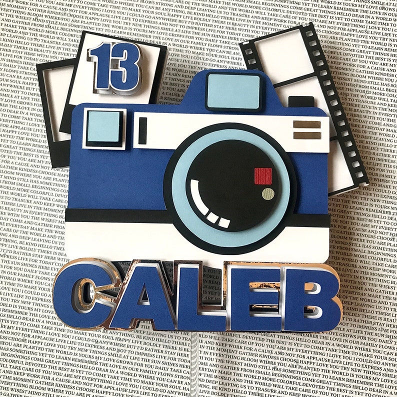 Photographer Cake Topper Camera Topper Photographer | Etsy