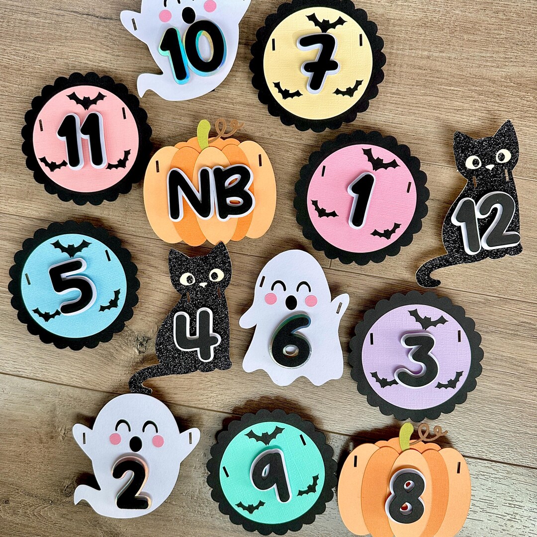 Spooky One Halloween Milestone Banner | First Birthday | Monthly ...