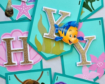 Little Mermaid Ariel Birthday Banner - Etsy