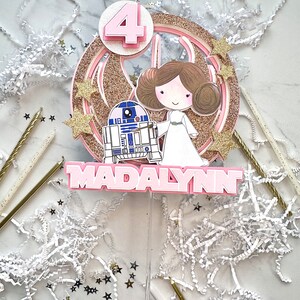 Princess Leia Cake Topper | Star Wars Cake Topper | Star Wars Inspired ...