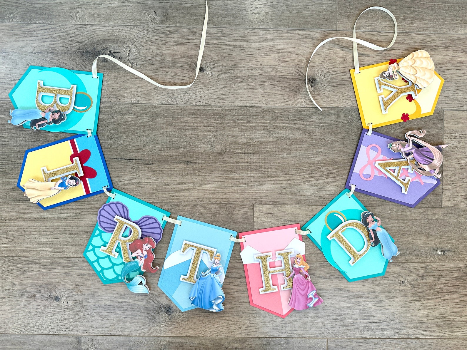 Disney Princess Birthday Banner | Party Banner | Custom Banner | Disney ...