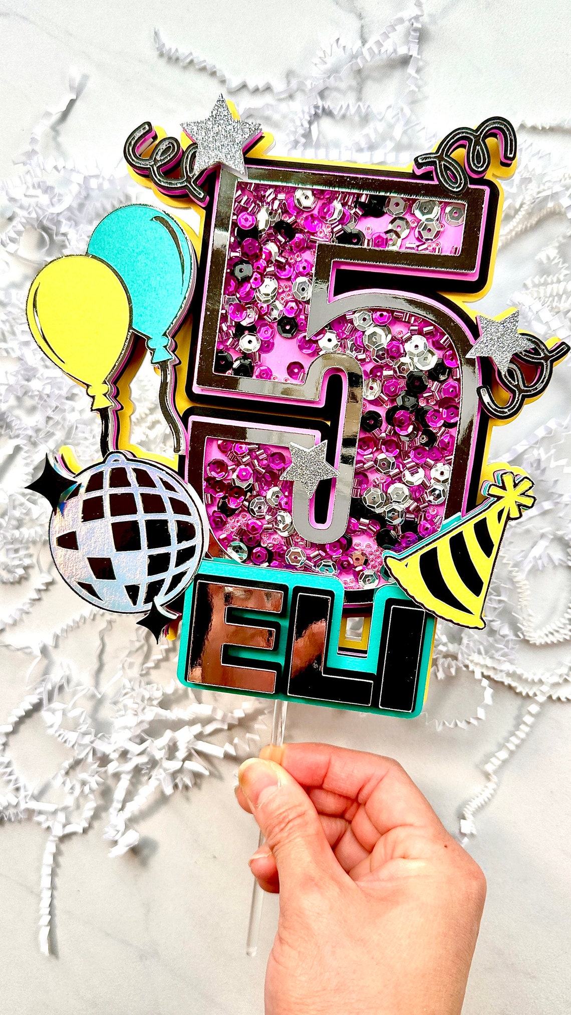 Disco Birthday Cake Topper Birthday Cake Topper Retro - Etsy