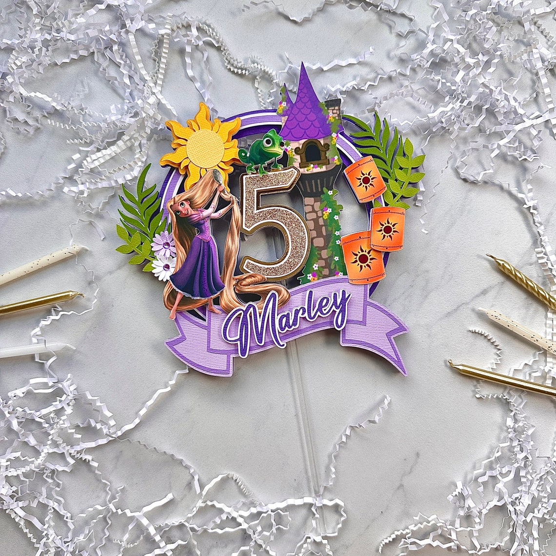 Rapunzel Cake Topper | Tangled Birthday Party | Disney Rapunzel Cake ...