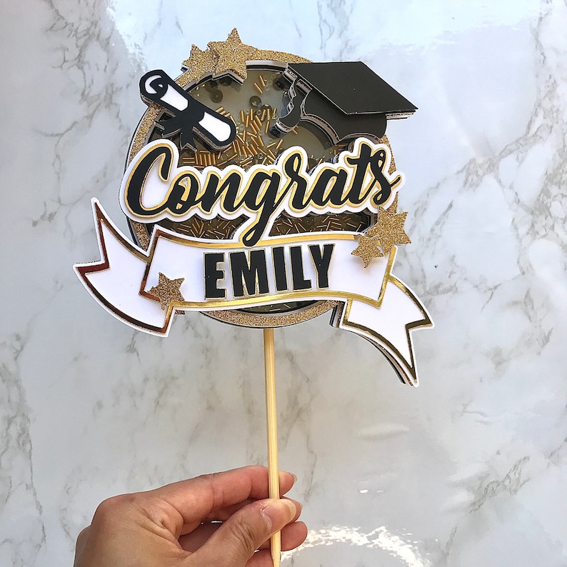 Graduation Cake Topper Happy Graduation Cake Topper - Etsy