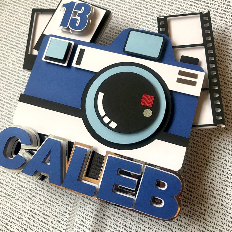 Photographer Cake Topper | Camera Topper | Photographer Birthday ...