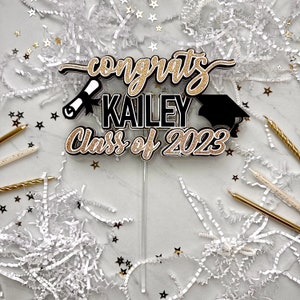 Graduation Cake Topper Happy Graduation Cake Topper - Etsy