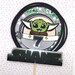 Baby Yoda Cake Topper Girly Baby Yoda Cake Topper Pink - Etsy
