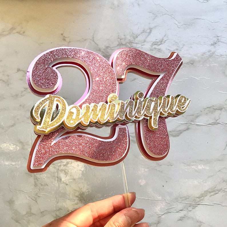 Personalized Birthday Cake Topper Happy Birthday Cake Topper - Etsy