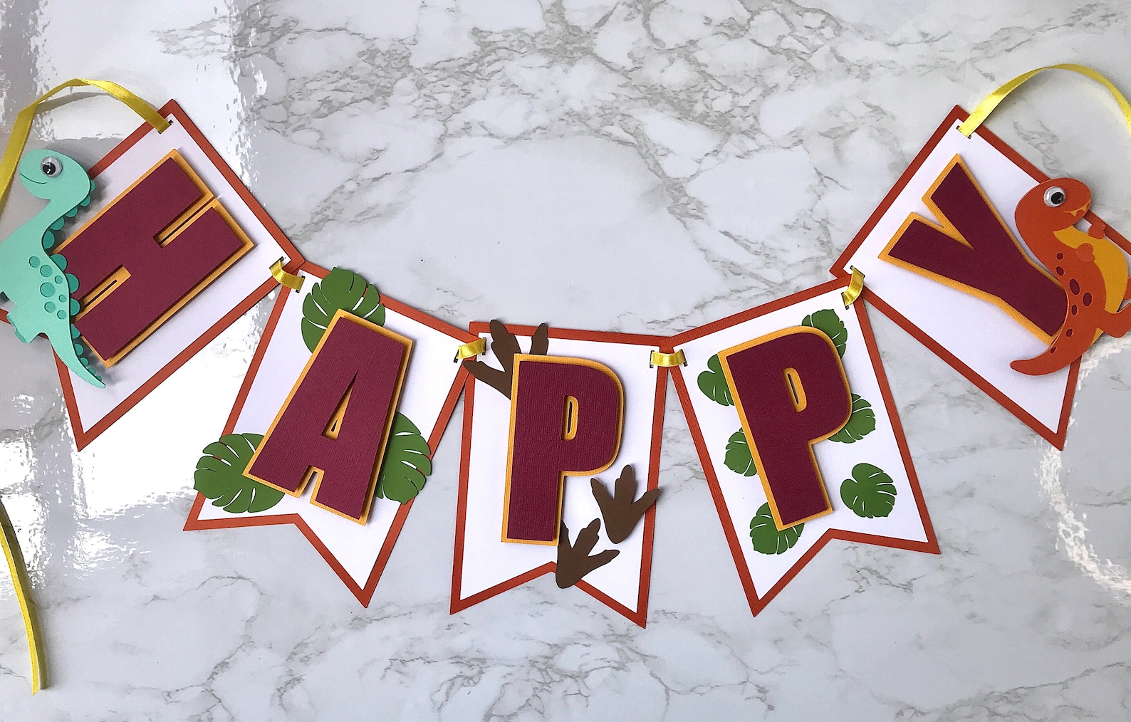 Dinosaur Party Banner Happy Birthday Banner Custom Banner | Etsy