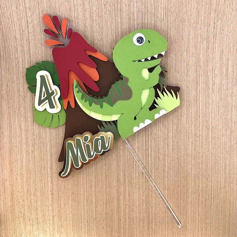 Dinosaur Cake Topper T-rex Cake Topper Birthday Cake - Etsy