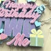 Happy Birthday Cake Topper Happy Birthday Two Me Cake Topper - Etsy