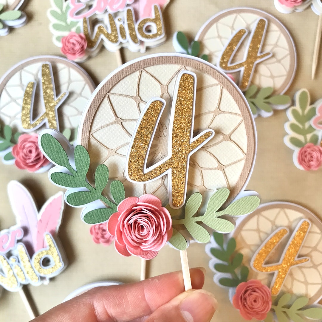 Four Ever Wild Cupcake Toppers | Wild One Cupcake Toppers ...