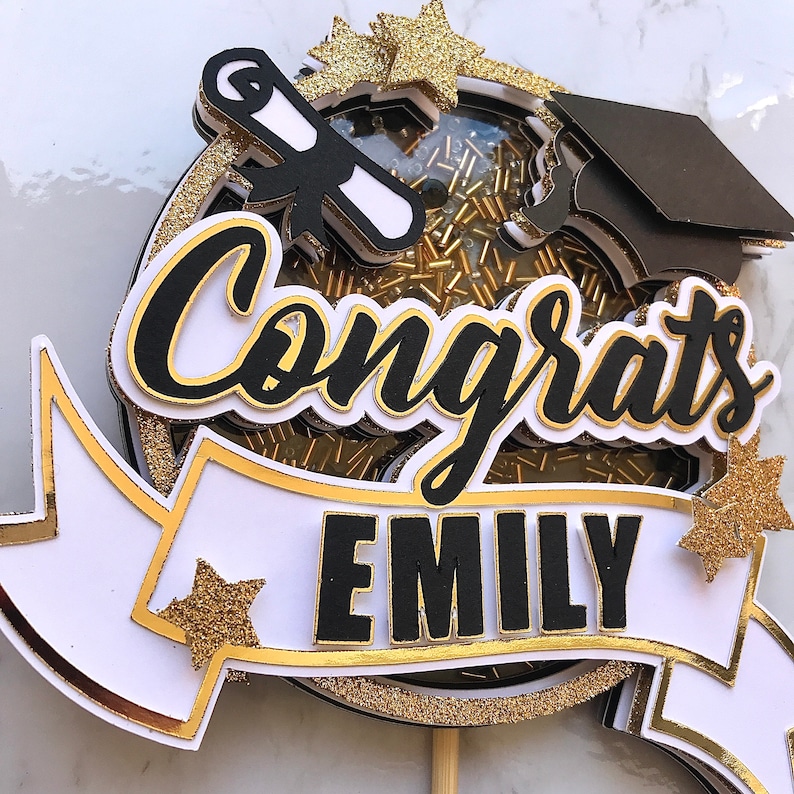 Graduation Cake Topper Happy Graduation Cake Topper - Etsy