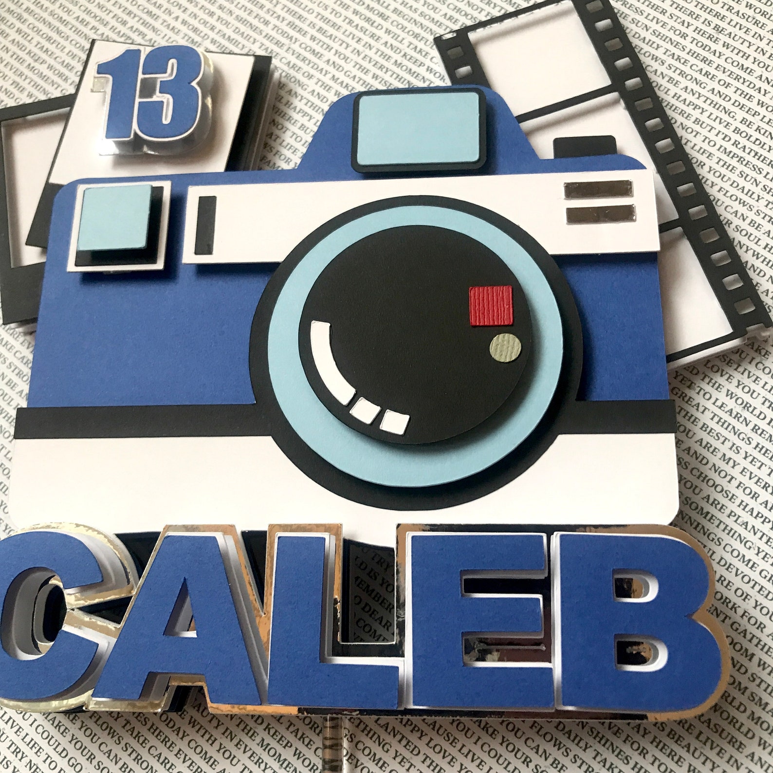Photographer Cake Topper Camera Topper Photographer | Etsy