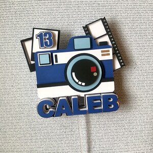 Photographer Cake Topper | Camera Topper | Photographer Birthday ...