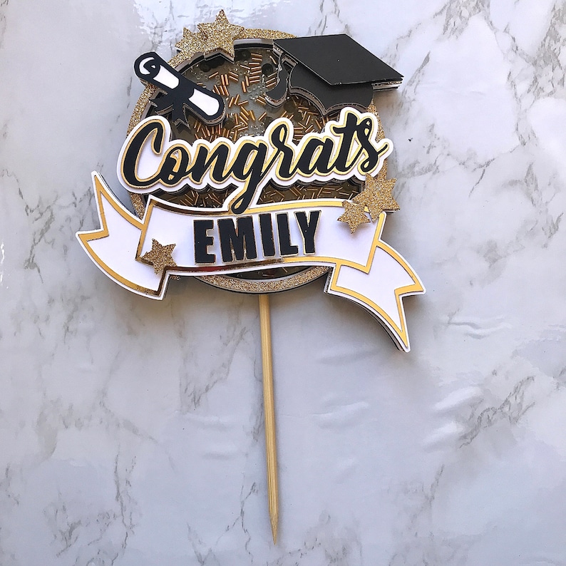 Graduation Cake Topper Happy Graduation Cake Topper - Etsy