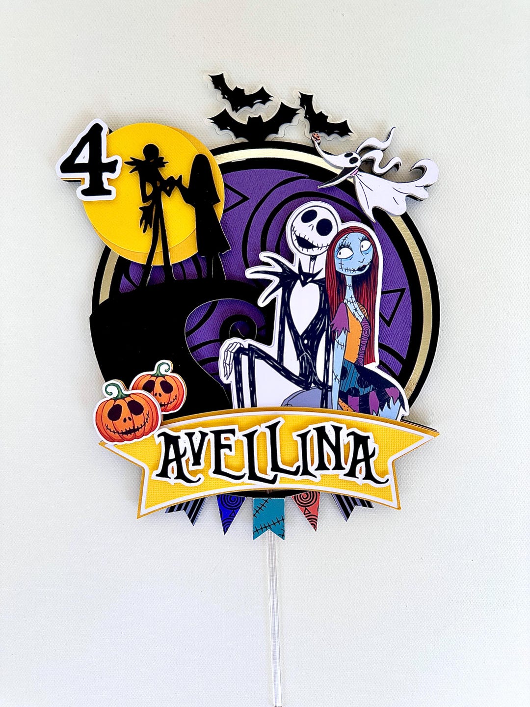 Nightmare Before Christmas Cake Topper | Custom Cake Topper | Disney ...