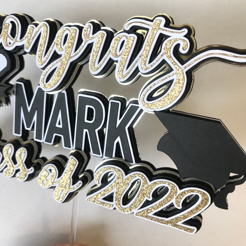 Graduation Cake Topper Happy Graduation Cake Topper - Etsy