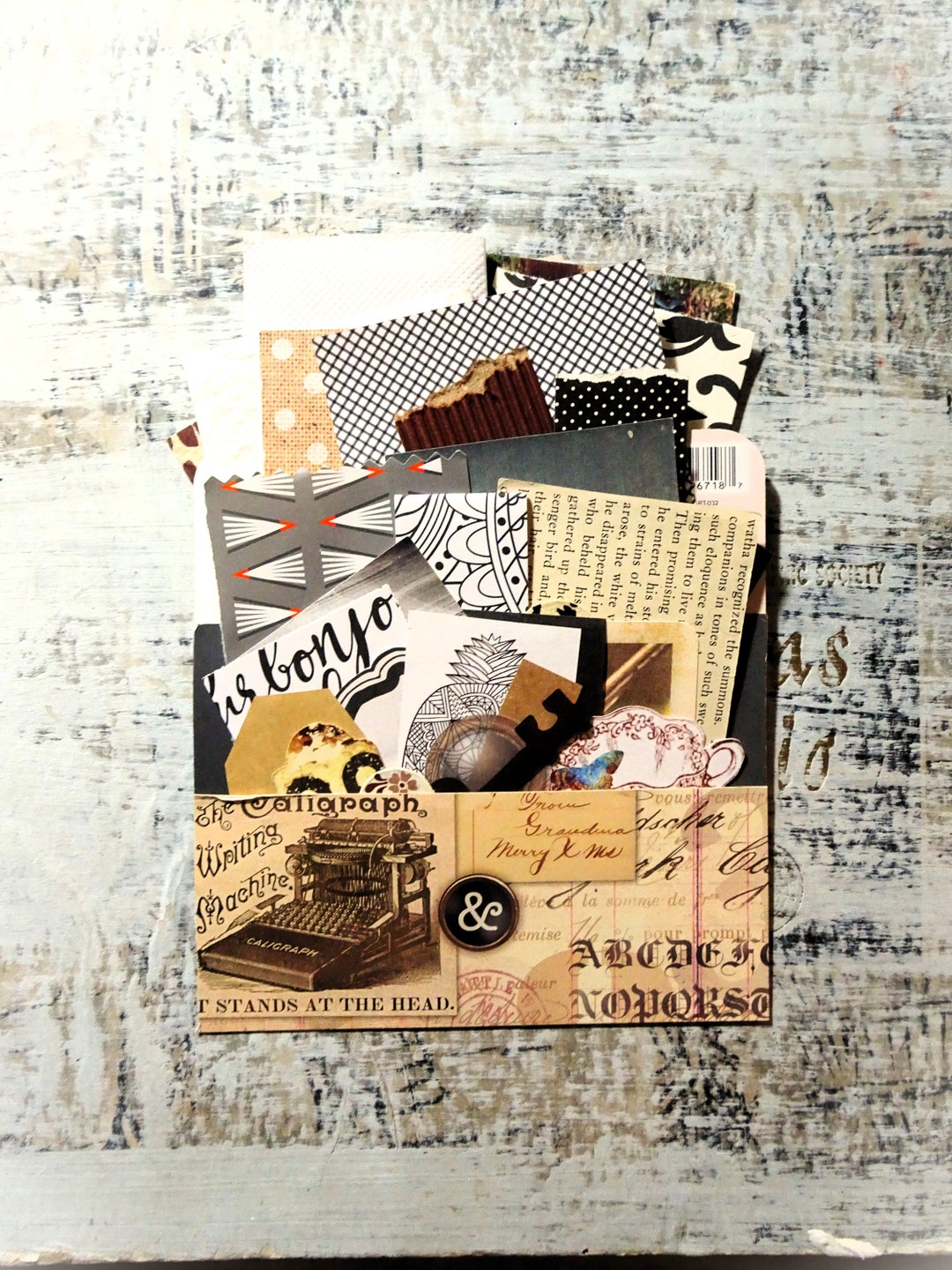 Scrap Pack, Paper Destash, Collage Fodder, Snippets, Ephemera ...