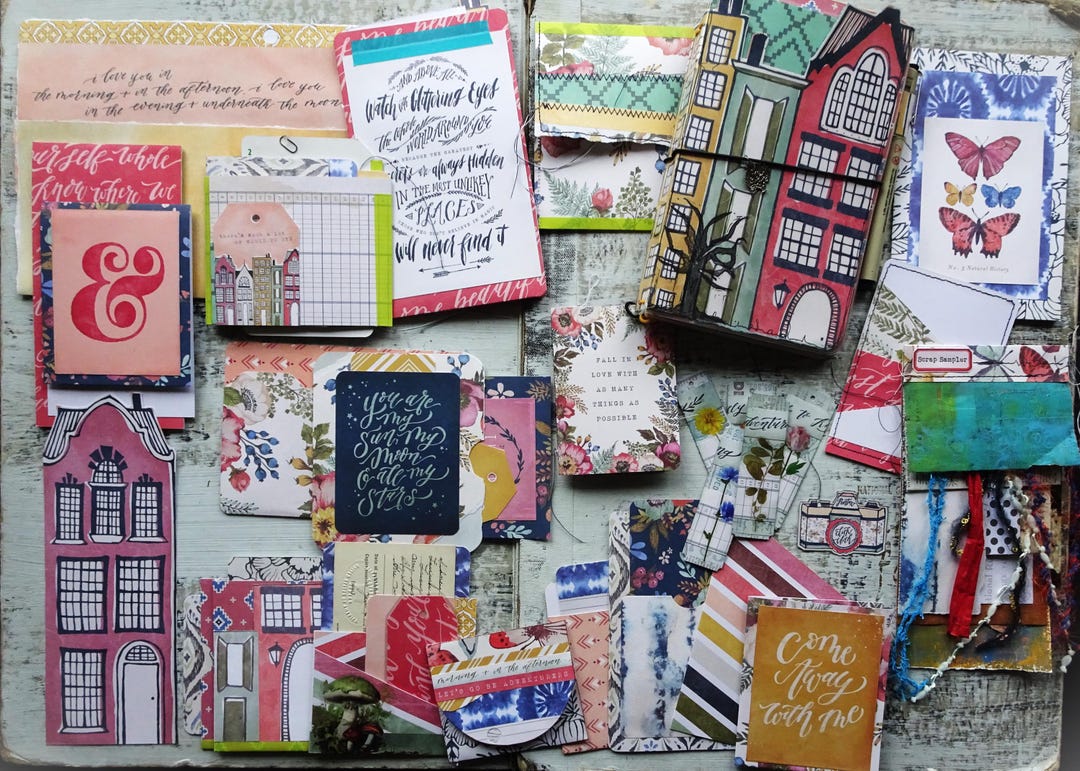 Ephemera Kit, Bookmarks, Stitched Paper, Tucks, Tags, Folios, Fodder ...