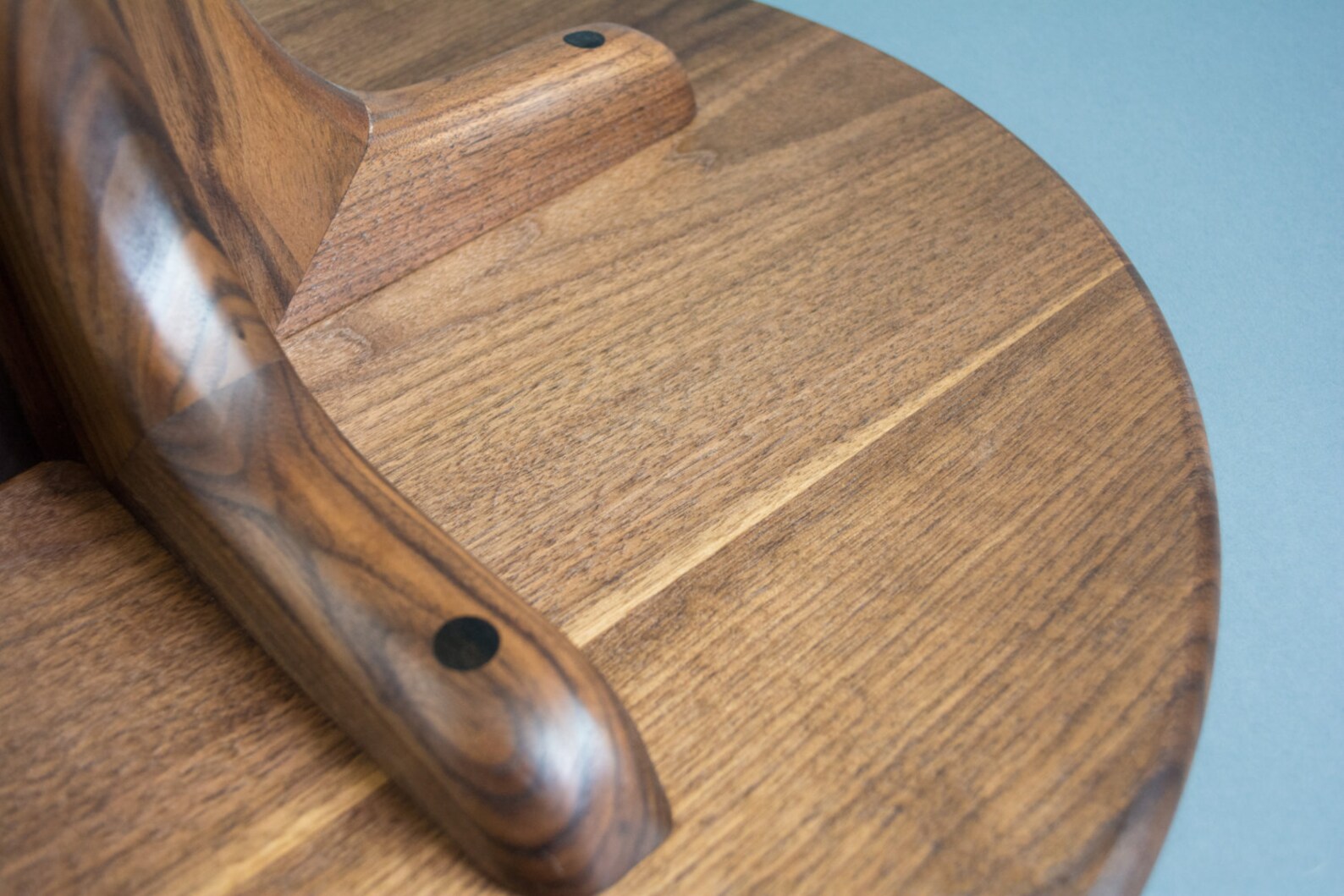 Walnut Round Side / End Table round Walnut Side Table - Etsy