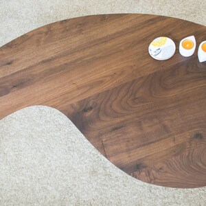 Mid-century Modern Kidney Bean Coffee Table Walnut Hardwood Large ...