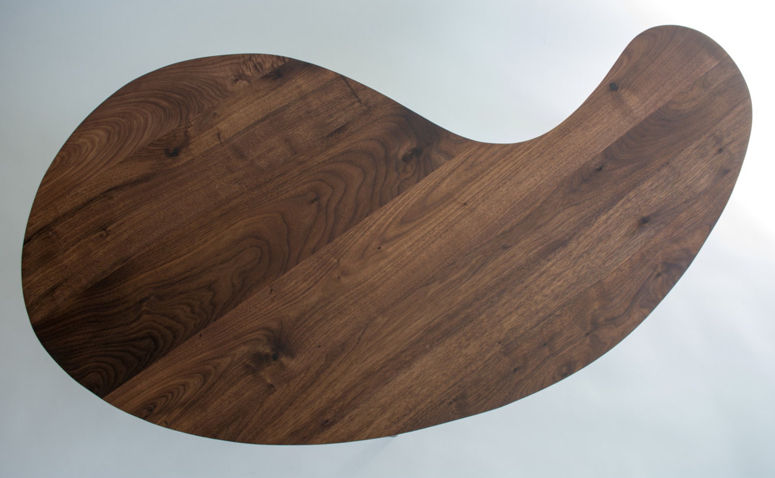Kidney Bean Coffee Table - Large in Walnut Hardwood. Mid Century Modern ...