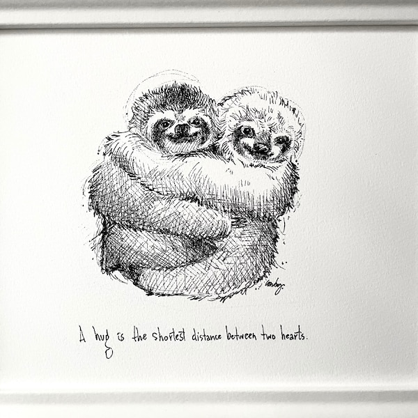 Sloth Art Print - Etsy