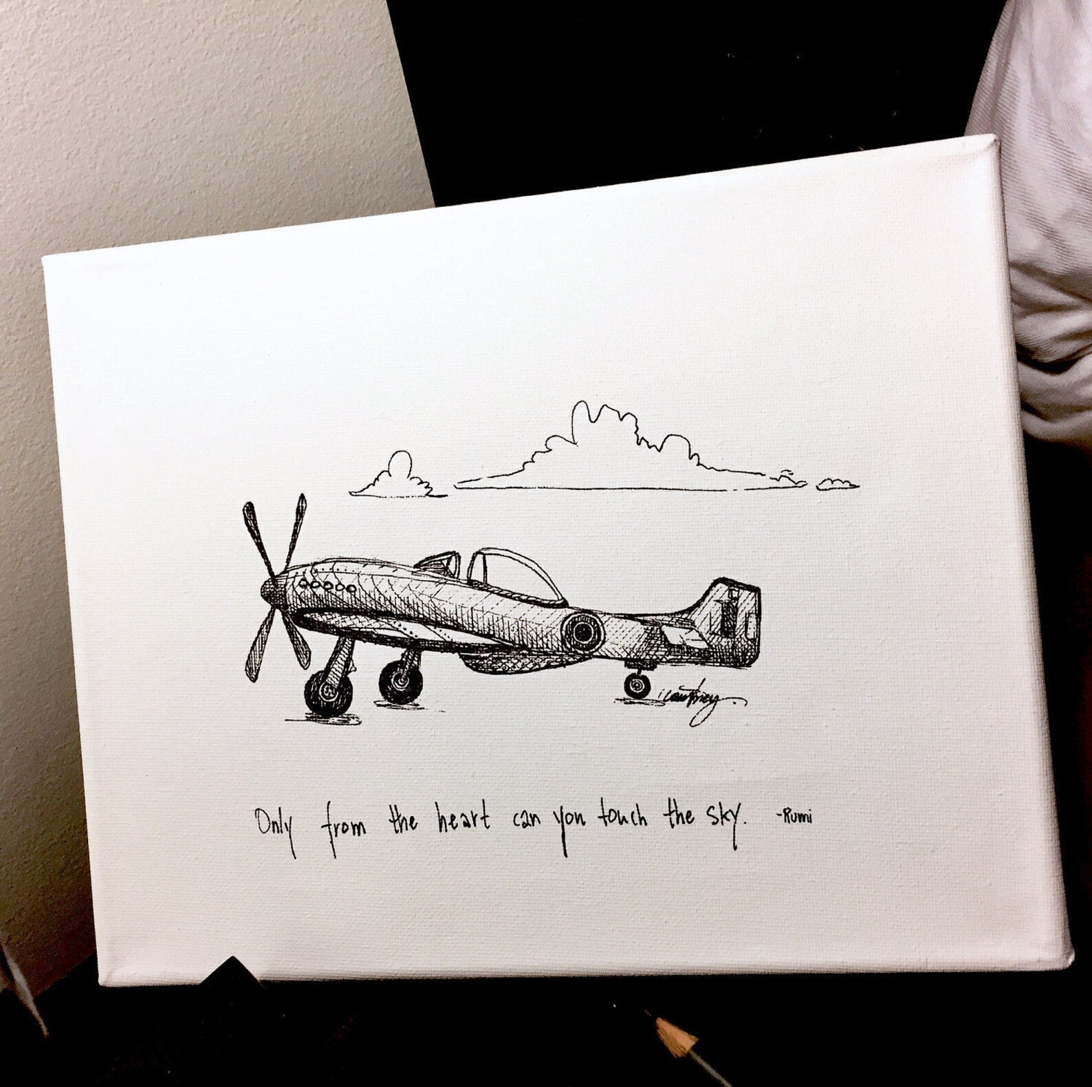 Vintage Airplane "only From the Heart Can You Touch the Sky. -rumi ...