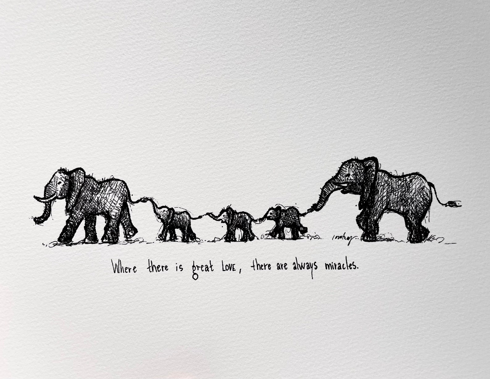 Elephant Family 3 Children "where There is Great Love, There Are Always ...