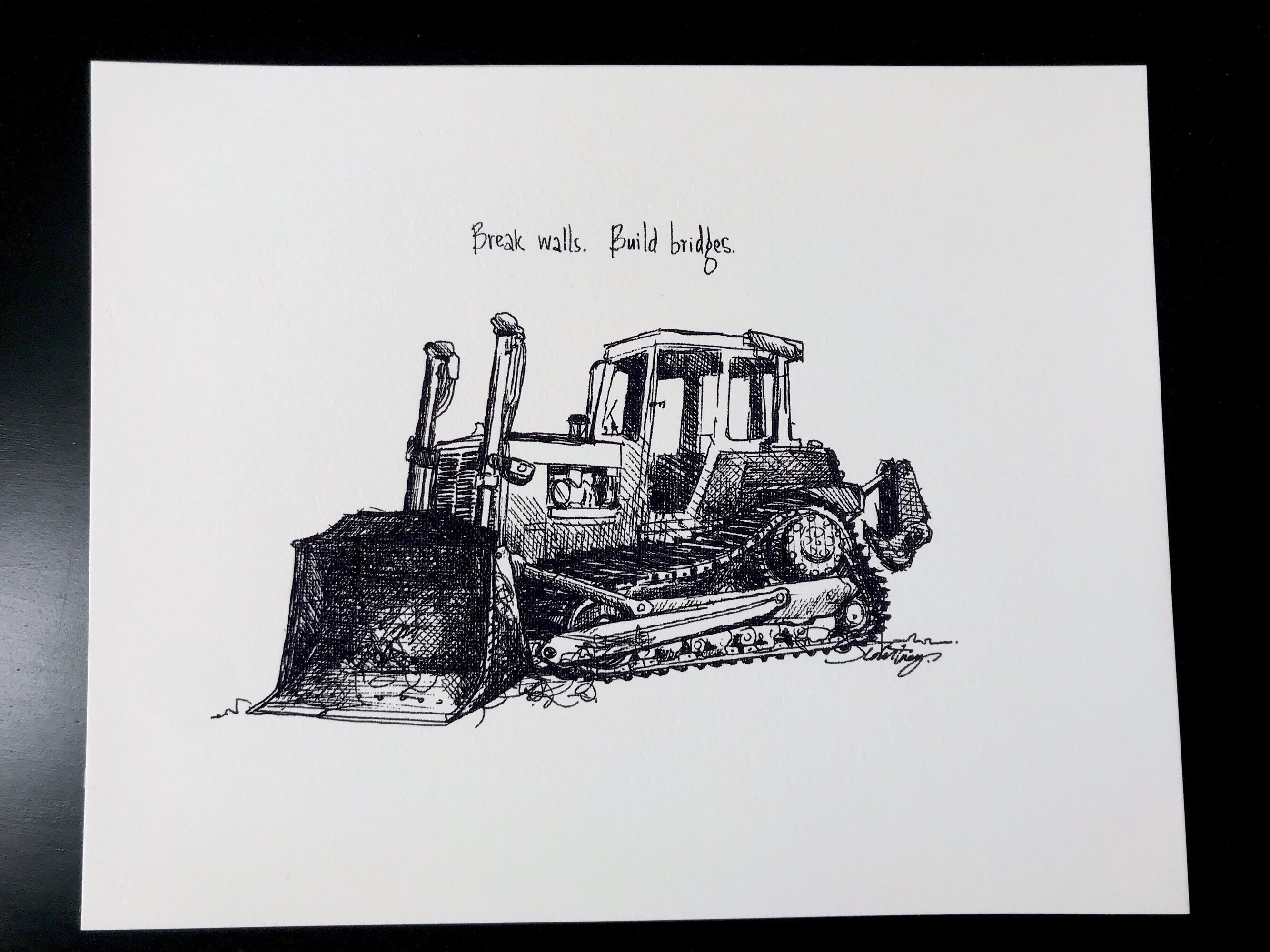 Construction Trucks Bulldozer break Walls. Build - Etsy