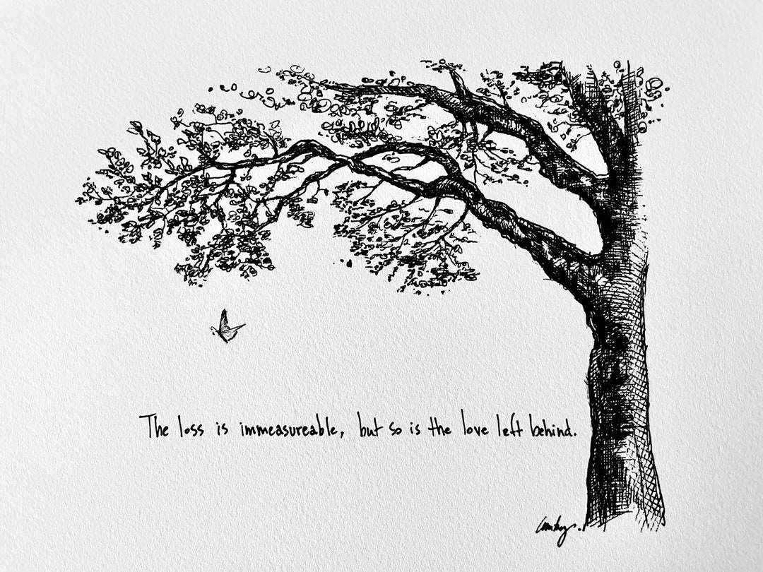 Tree With Butterfly “the Loss is Immeasurable but so is the Love Left ...