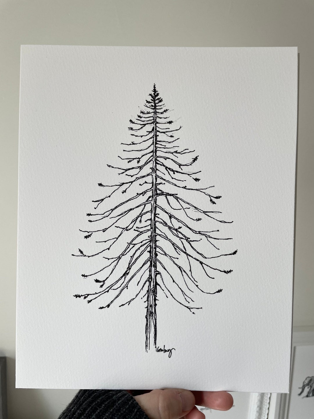 50-60 Guest Cedar Signature Tree. Sign Tree Branches to Form Needles ...