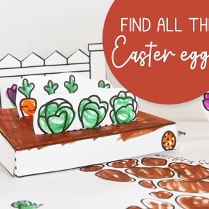 Easter Bunny Paper House Printable Activity for Kids, Easter Craft ...