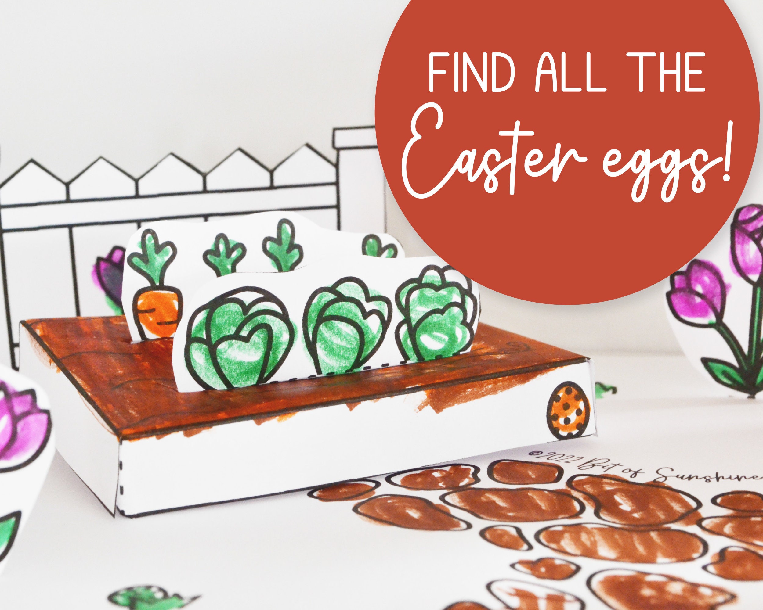 Easter Bunny Paper House Printable Activity for Kids, Easter Craft ...