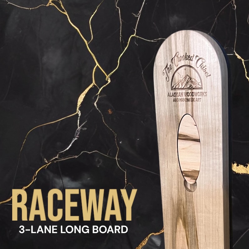 Cupreous Brown and Universal Blue Raceway Series Cribbage Board ...