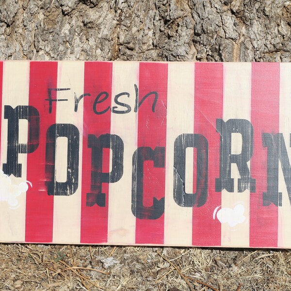 Popcorn Sign - Etsy