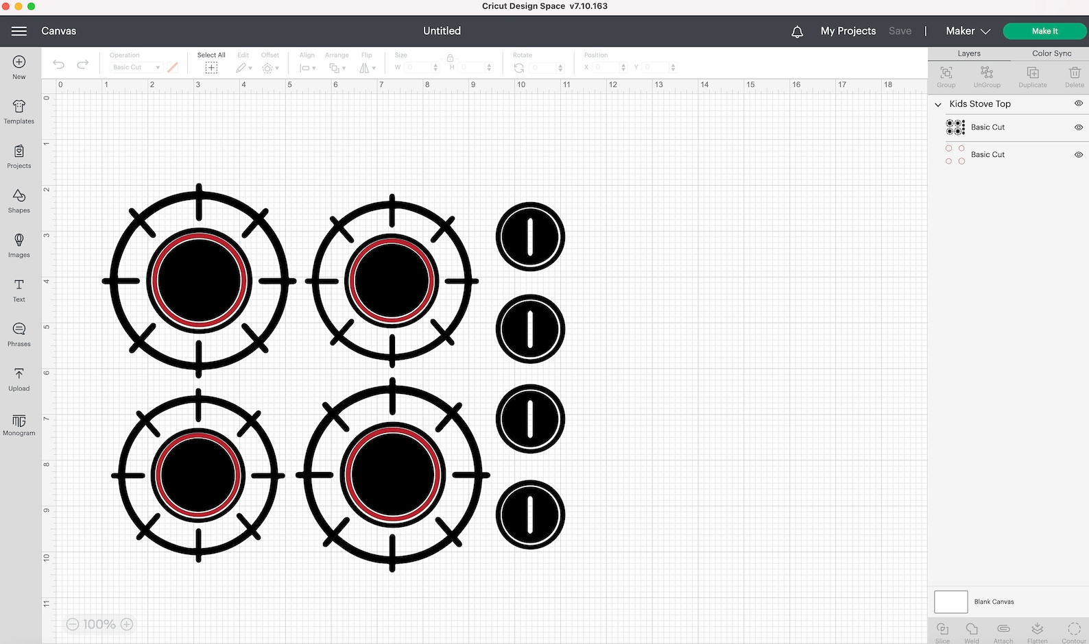Children's KITCHEN Stove Top Play - SVG, Png, Jpg - Instant File ...